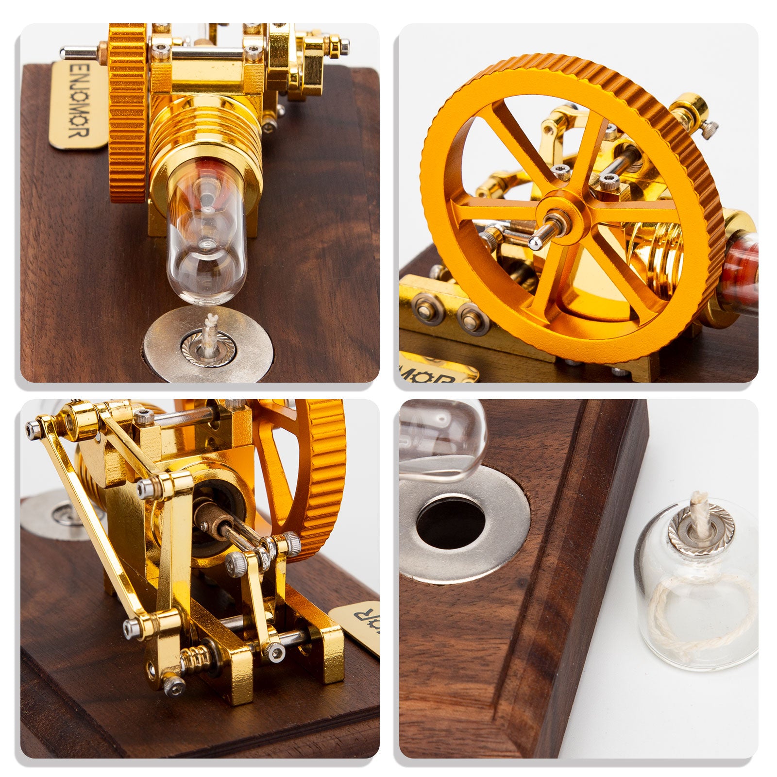 ENJOMOR Hot-air Gamma Type Stirling Engines - Stirlingkit