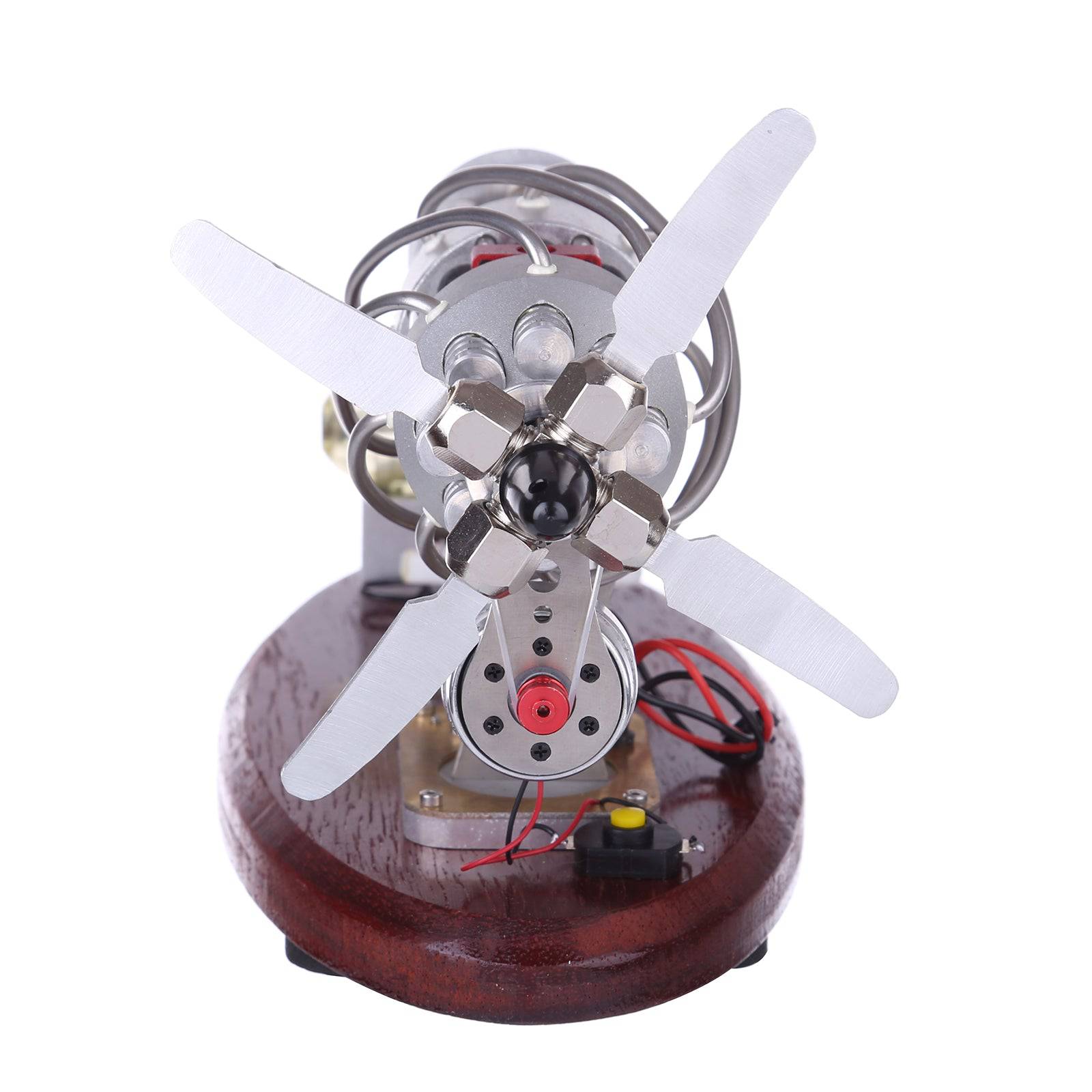 New 16 Cylinder Swash Plate Stirling Engine Butane Generator Upgrade ...