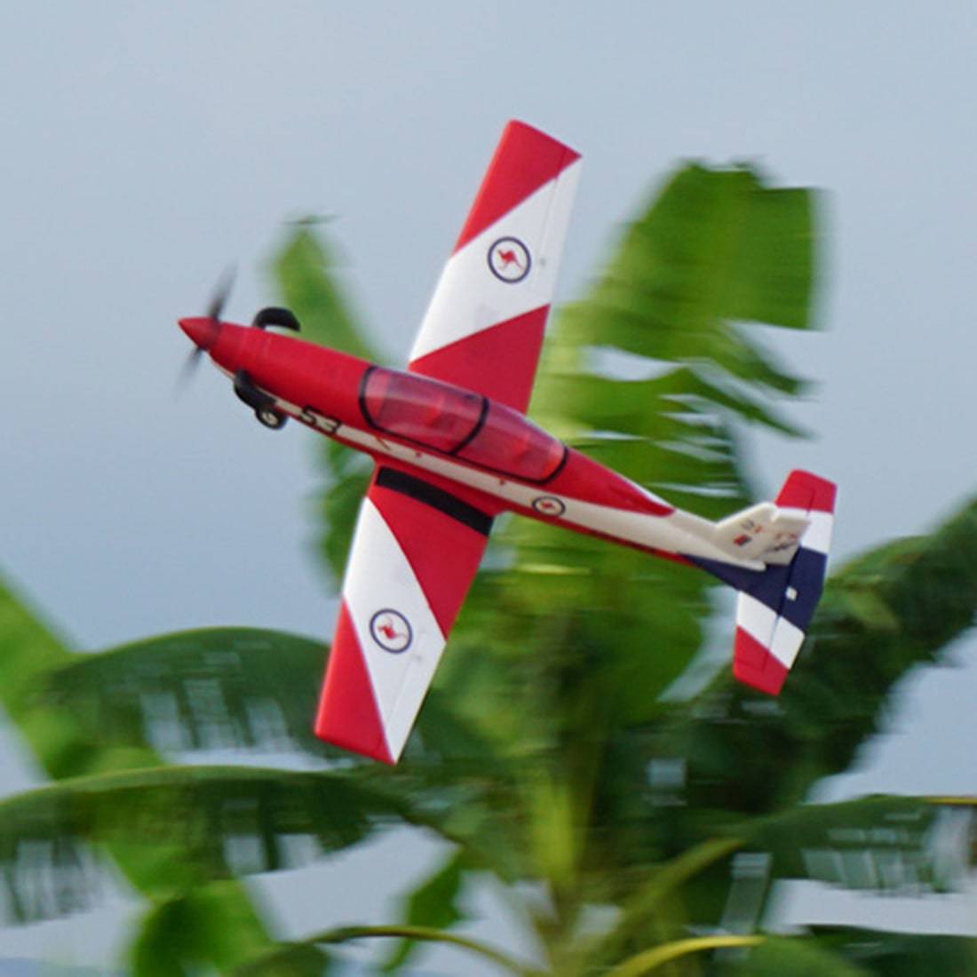 PC-9 V2 1200mm Wingspan Air Force Helicopter RC Airplane Trainer Plane ...
