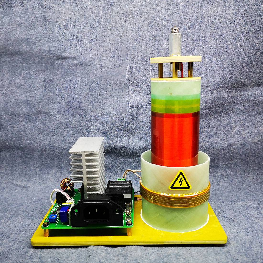 PLLSSTC Tesla Coil Plasma 5-8cm Arc Maker 710KHZ with PCB Board ...
