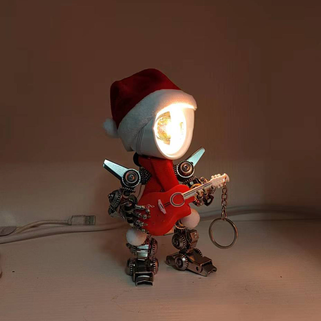 Santa Claus DIY Metal Kits with Colorful Ambient Lamp - Stirlingkit