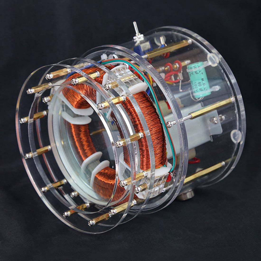 Stark Tesla's Rotating Egg of Columbus AC Motor Tesla Coil Motor ...