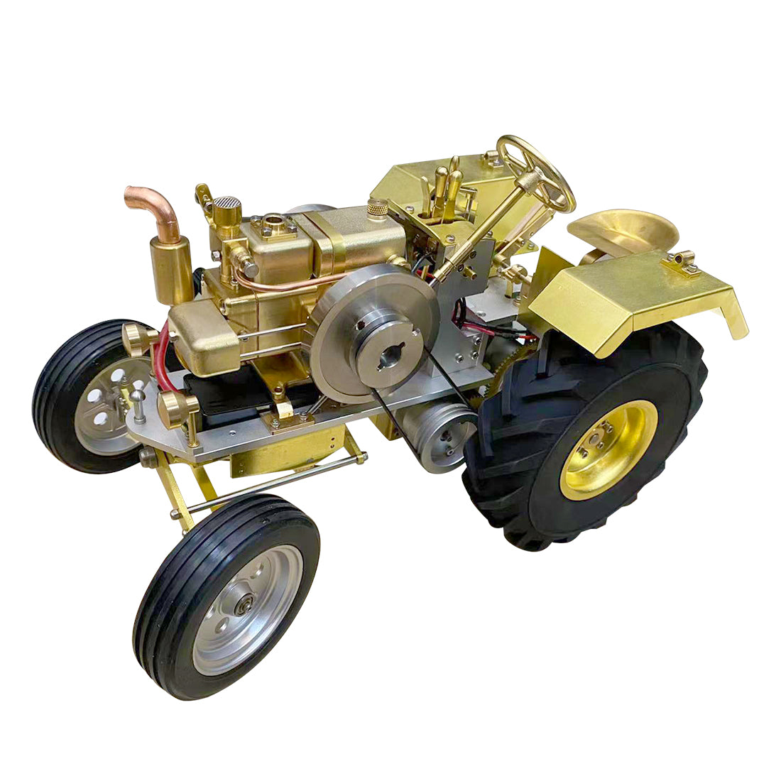 T12 Gas-Powered Scale Utility Tractor Model with Single Cylinder Engine ...