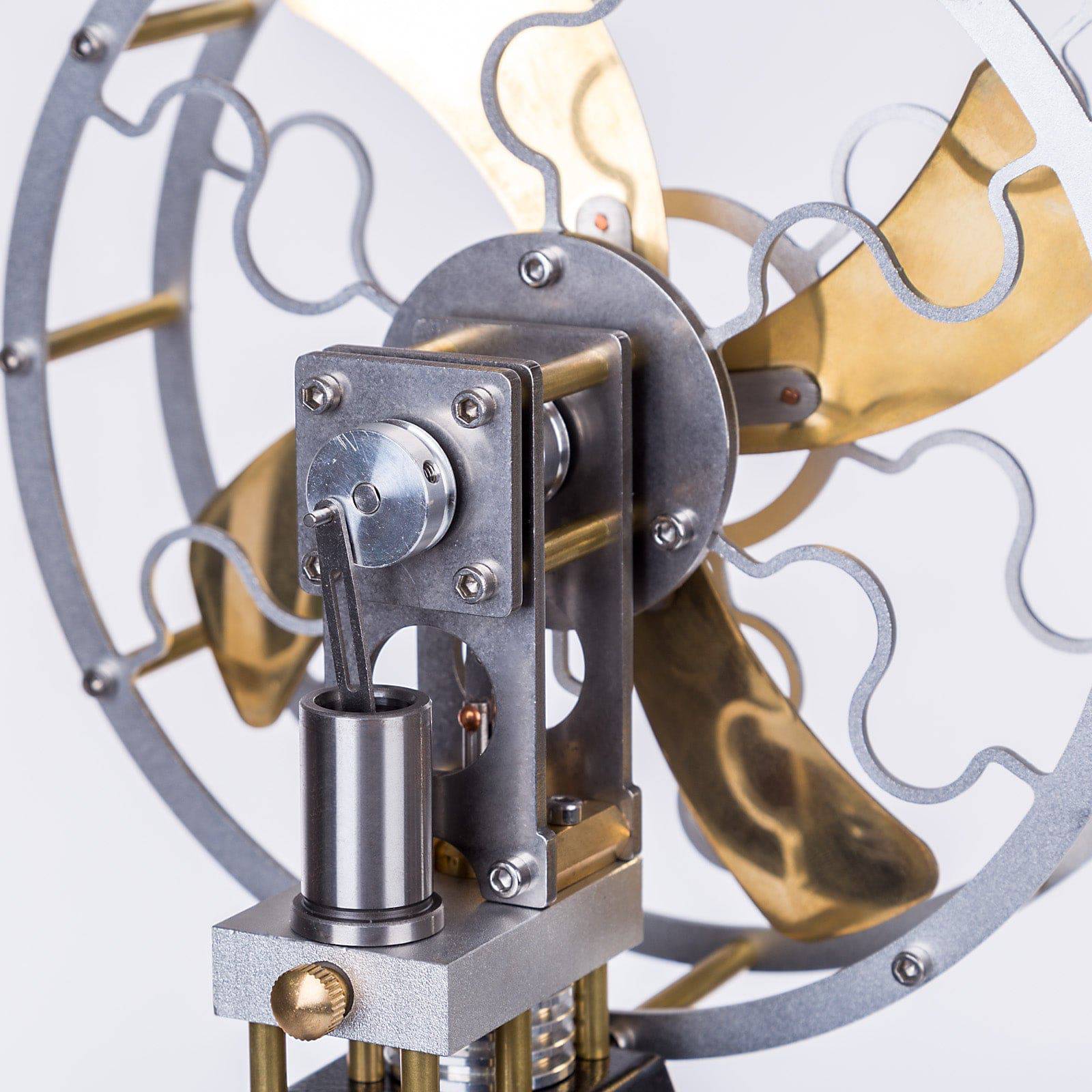 Vintage 4 Blades Heat Powered Stove Table Fan Stirling Engine Science ...