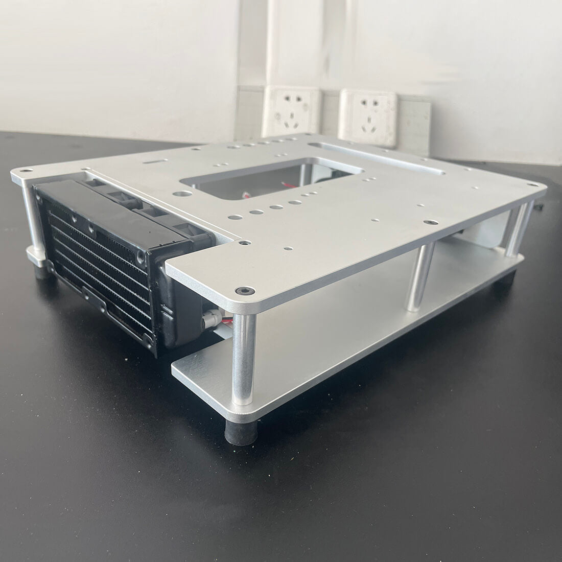 Metal Fixed Base with Radiator Set for ENJOMOR V8 78cc GS-V8 Engine ...